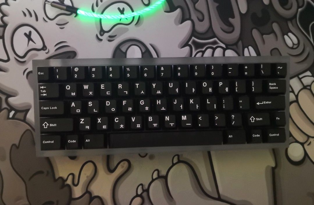 Keykobo Wob & Bow Hangul Korean alpha keycap for GMK EPBT MT3 CRP JTk ...