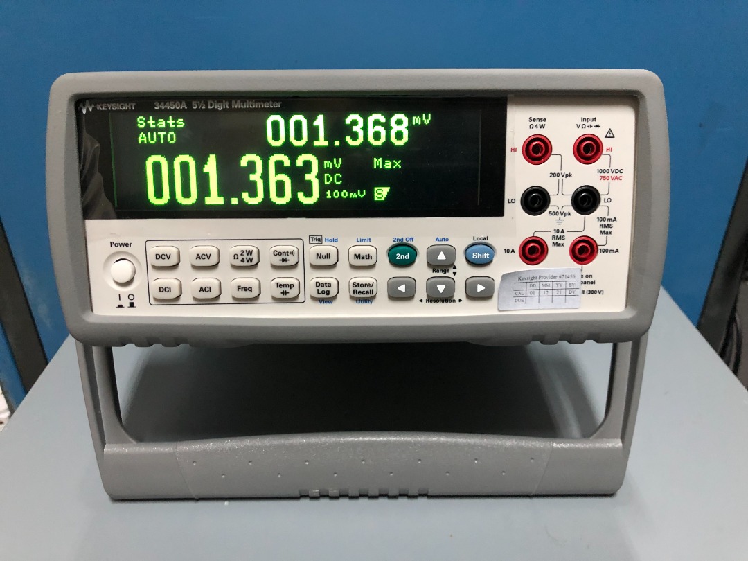 Keysight Agilent 34450A Digital Multimeter, 5.5 Digit, OLED Display ...