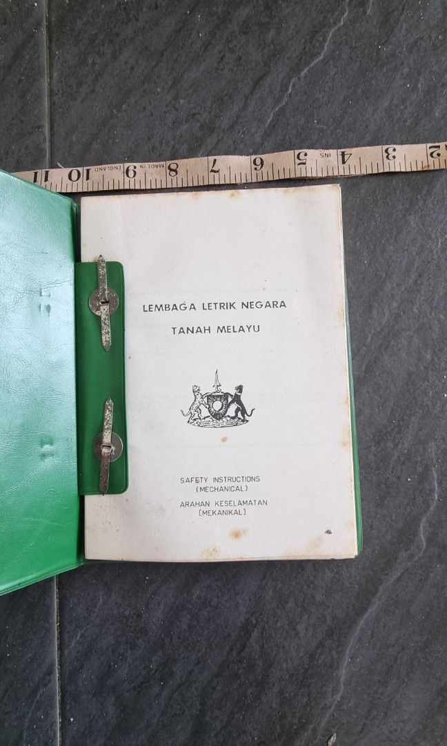 Lembaga Letrik Negara Tanah Melayu LLN Buku Arahan Keselamatan, Hobbies ...