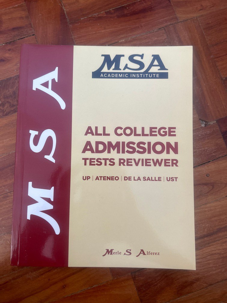 MSA all college admission tests reviewer, Hobbies & Toys, Books ...