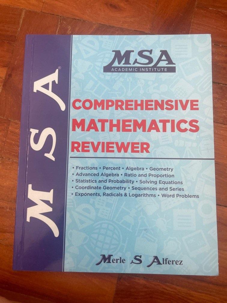 MSA comprehensive mathematics reviewer, Hobbies & Toys, Books ...
