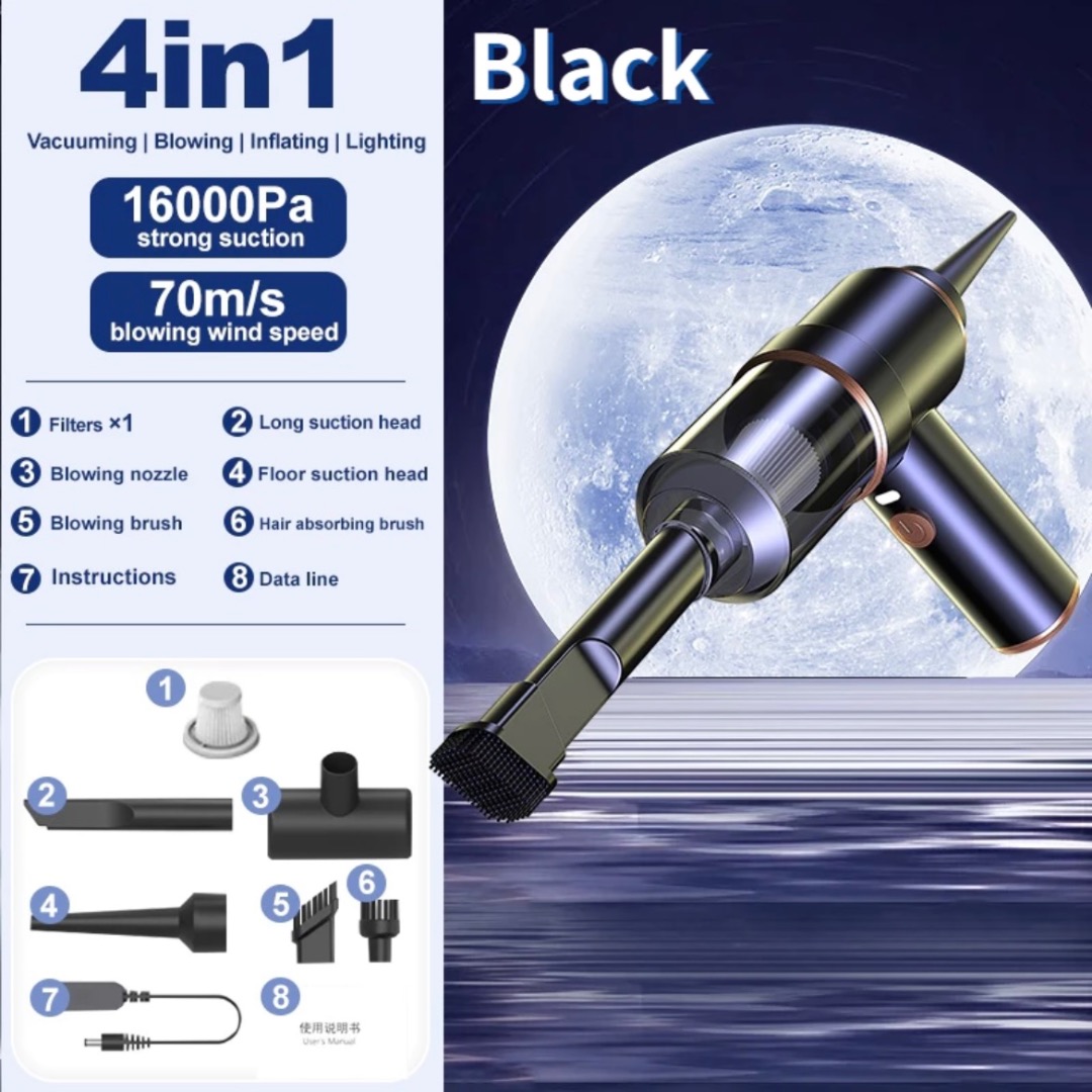 Multifunctional Cordless Vacuum Cleaner + Blower | Portable Handheld ...