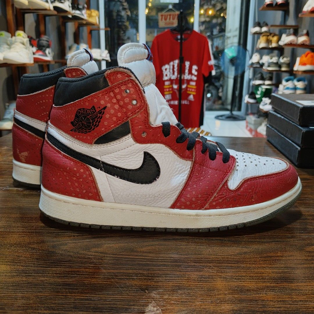 Nike AJ1 high spiderman, Fesyen Pria, Sepatu , Sneakers di Carousell