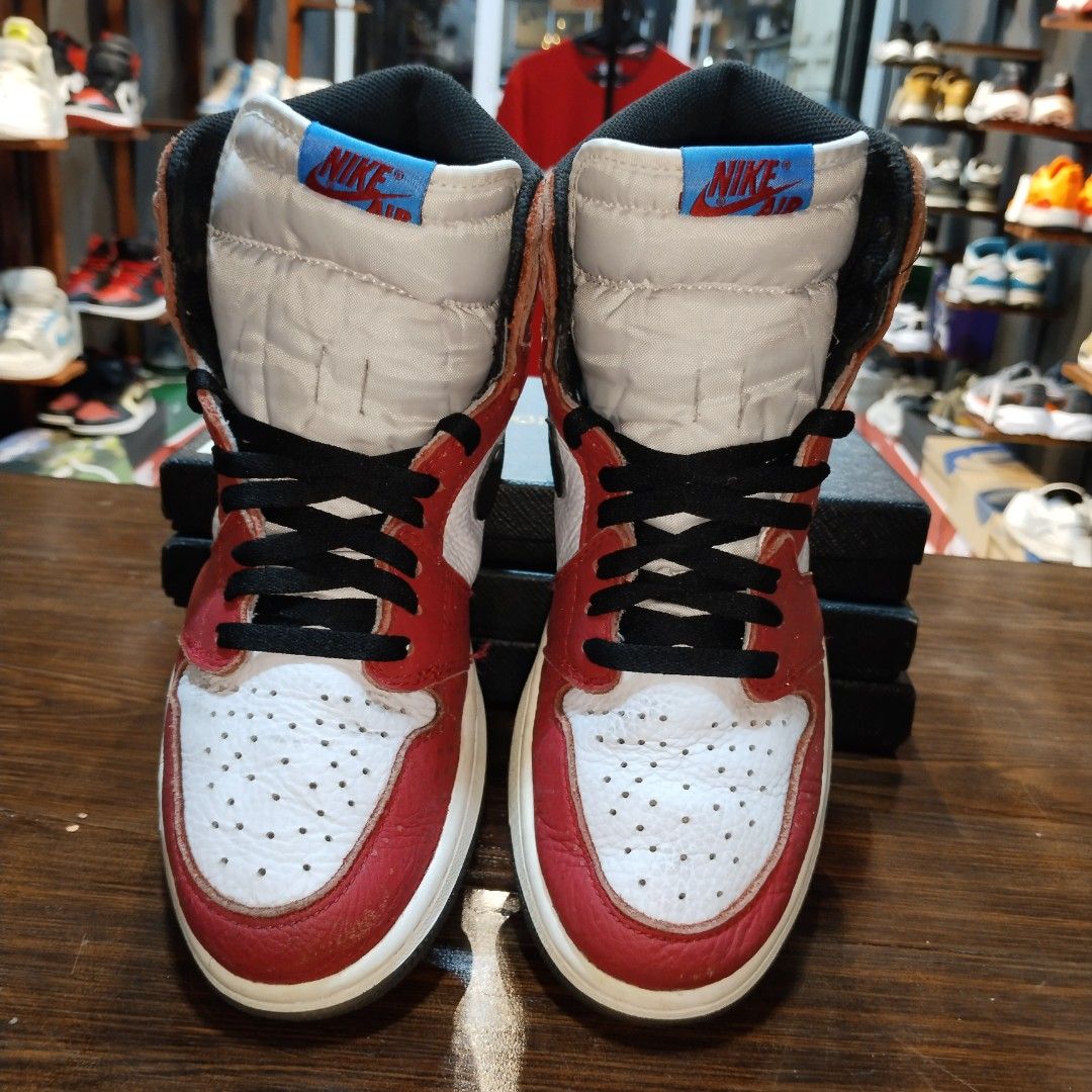 Nike AJ1 high spiderman, Fesyen Pria, Sepatu , Sneakers di Carousell