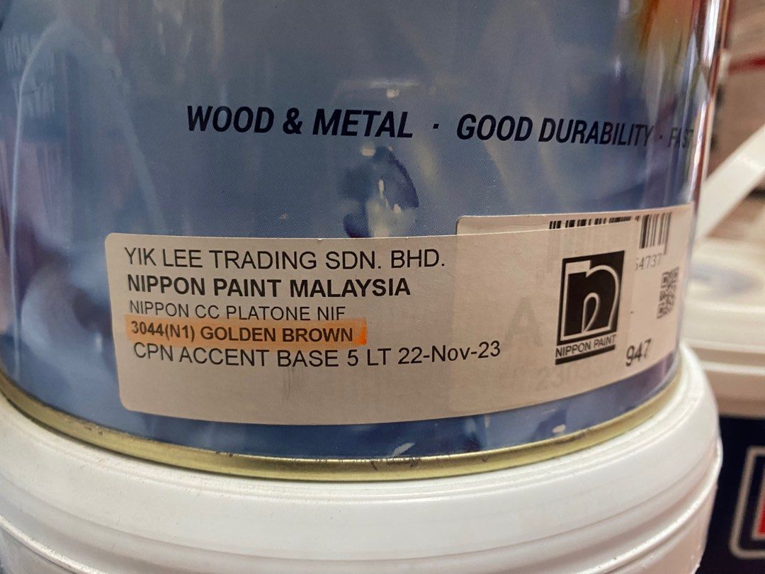 NIPPON PAINT 5LT Platone 3044 (N1), Furniture & Home Living, Home Decor ...