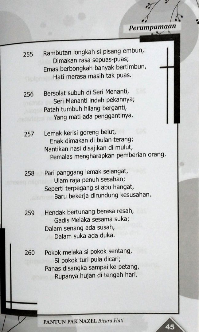PANTUN PAK NAZEL : BICARA HATI, Hobbies & Toys, Books & Magazines ...