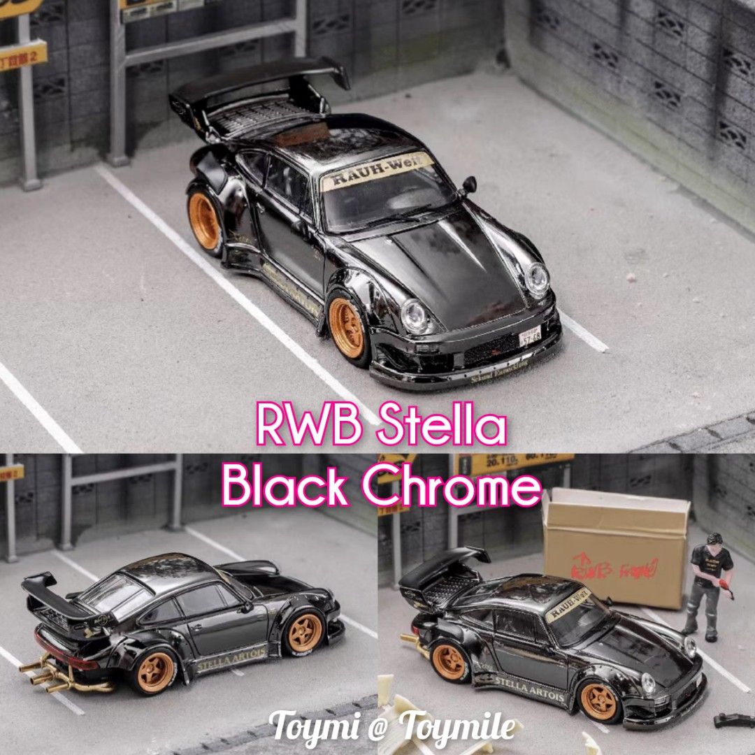 Preorders 1/64 Star Model RWB Stella Black Chrome Limited, Hobbies ...