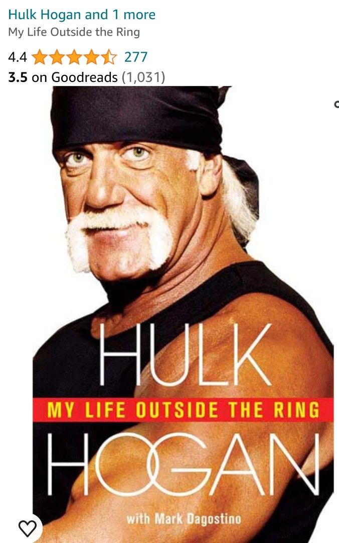 Rare Hulk Hogan Book My Life Outside The Ring 80s 90s WWF Legend ...