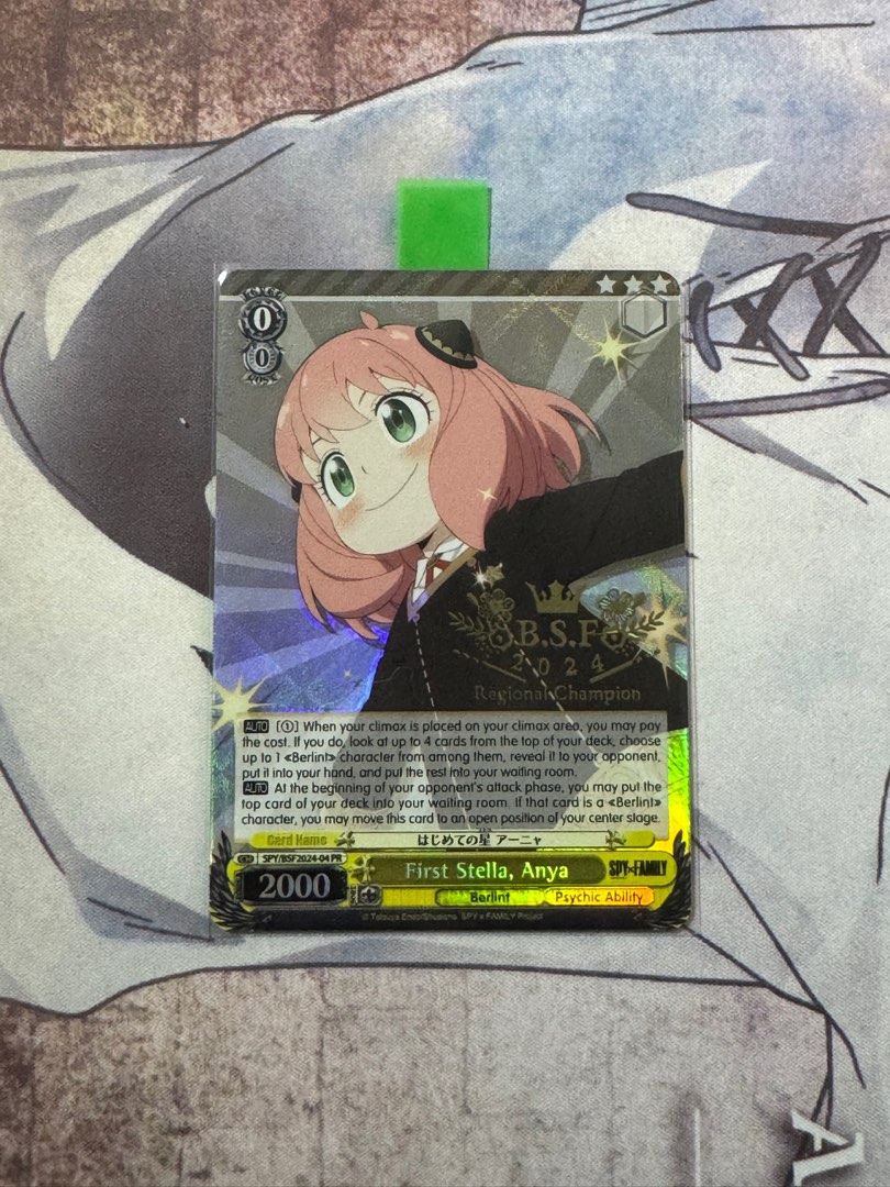 Rare Weiss Schwarz First Stella, Anya BSF Tournament Winner Promo (Spy ...