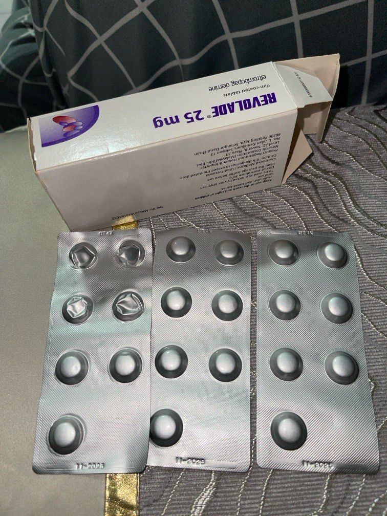 Revolade Tablet 25mg EXP 11/2025, Health & Nutrition, Medical Supplies ...