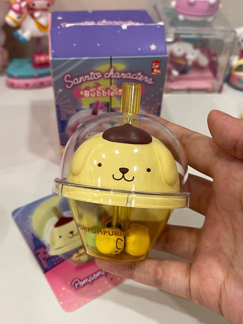 Sanrio Pompompurin Bubble tea blind box figurine, Hobbies & Toys, Toys ...