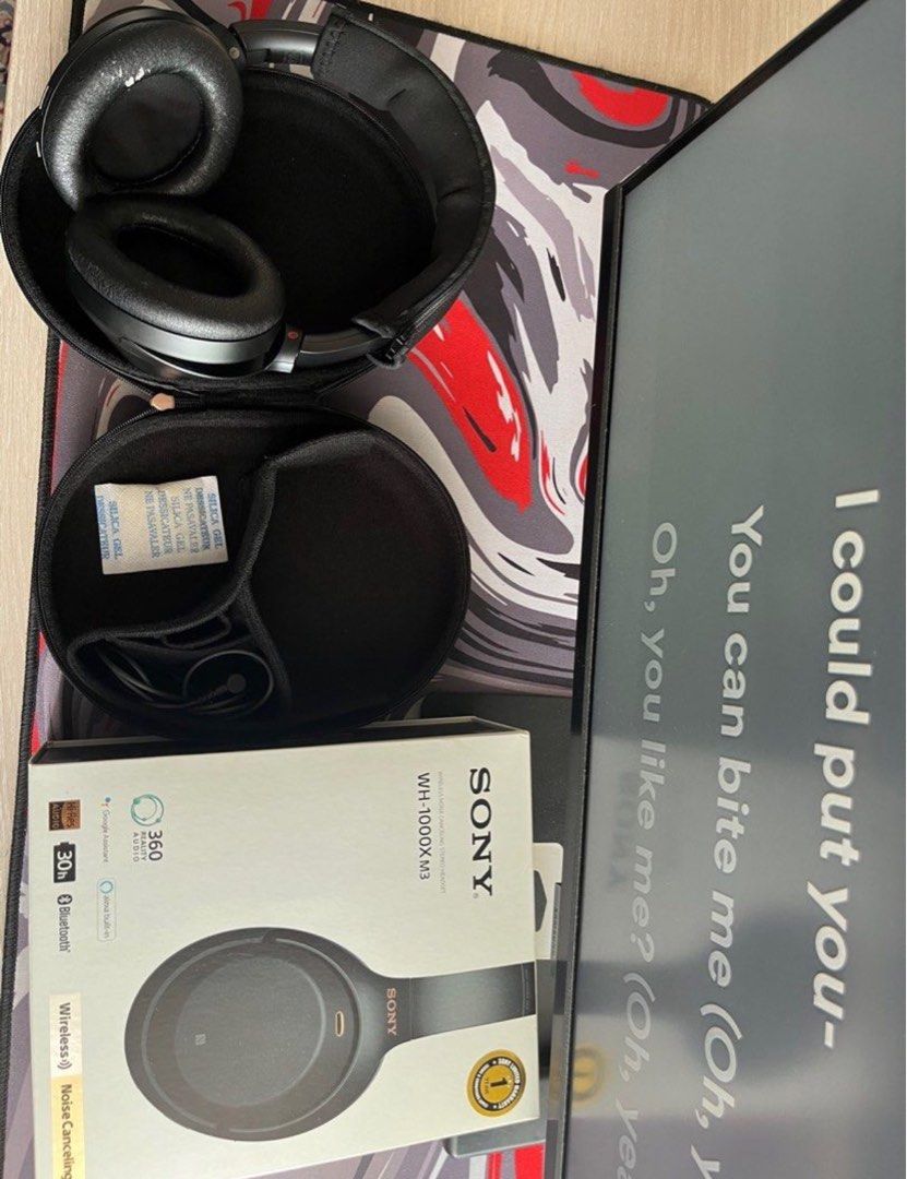 Sony XM3 Headphone, Audio, Headphones & Headsets on Carousell