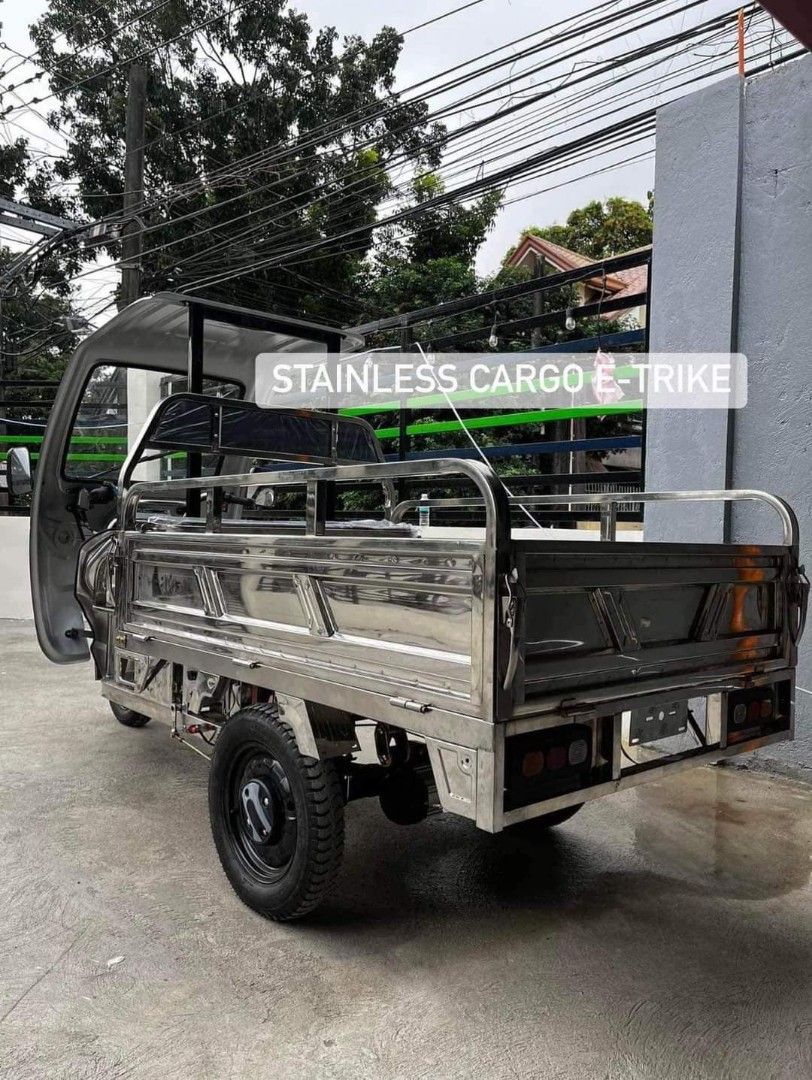 STAINLESS CARGO 3WHEELS E-TRIKE WITH BRACKET & TRAPAL, Sports Equipment ...