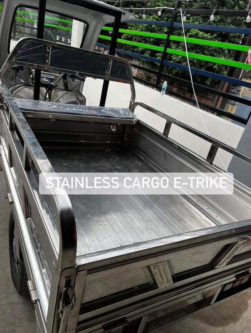 STAINLESS CARGO 3WHEELS E-TRIKE WITH BRACKET & TRAPAL, Sports Equipment ...