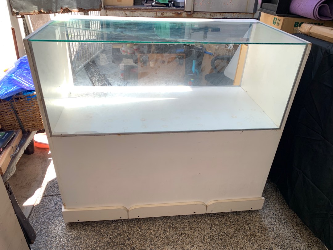 Stante or Display Shelves Glass with Wood Frame, Furniture & Home ...