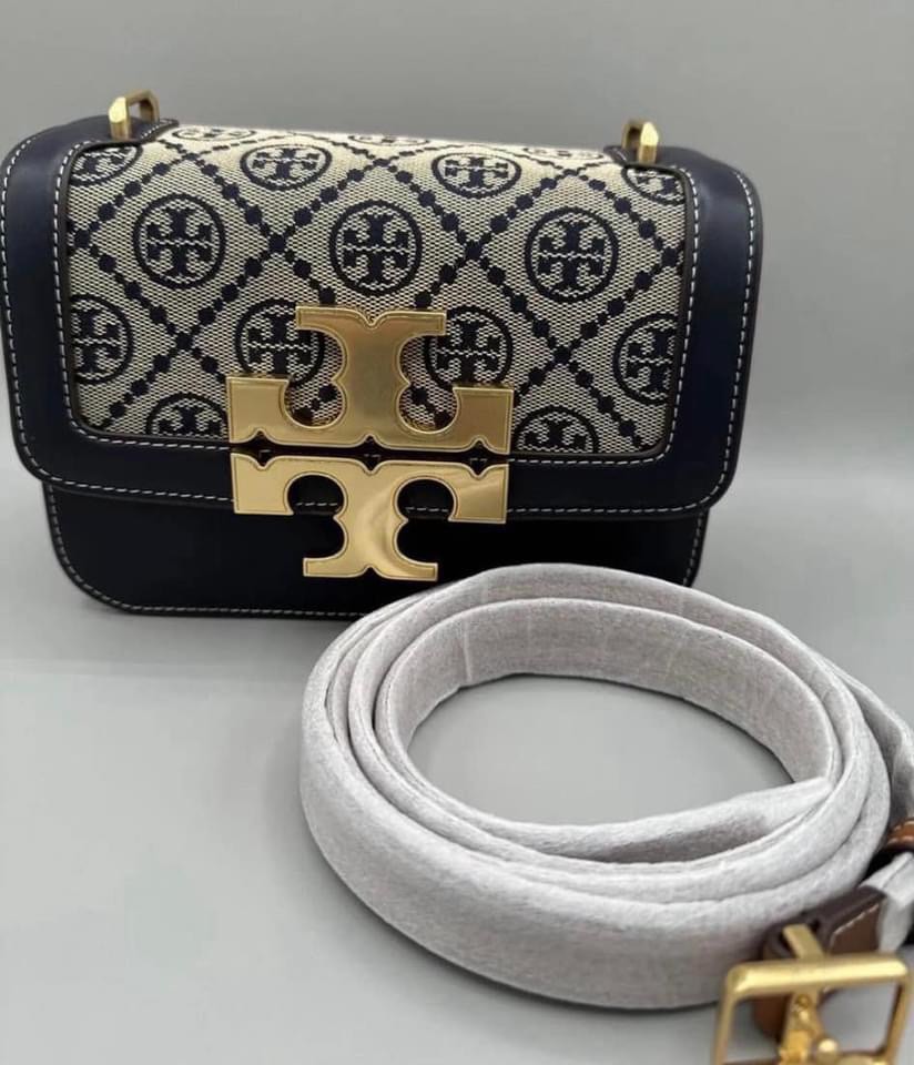 TB Eleanor T Monogram Small Convertible Shoulder Bag, Women's Fashion ...