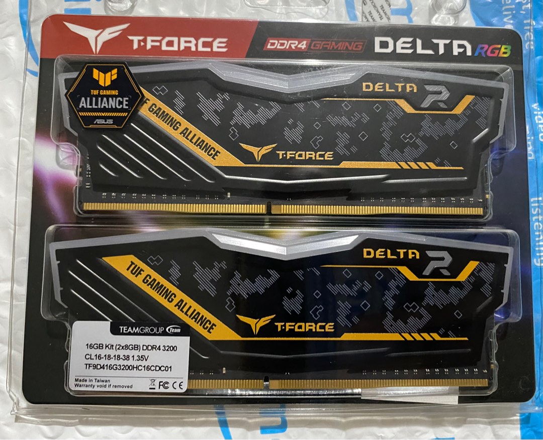 TEAMGROUP T Force ram 16gb Kit DDR4 3200mhz, Computers & Tech, Parts ...
