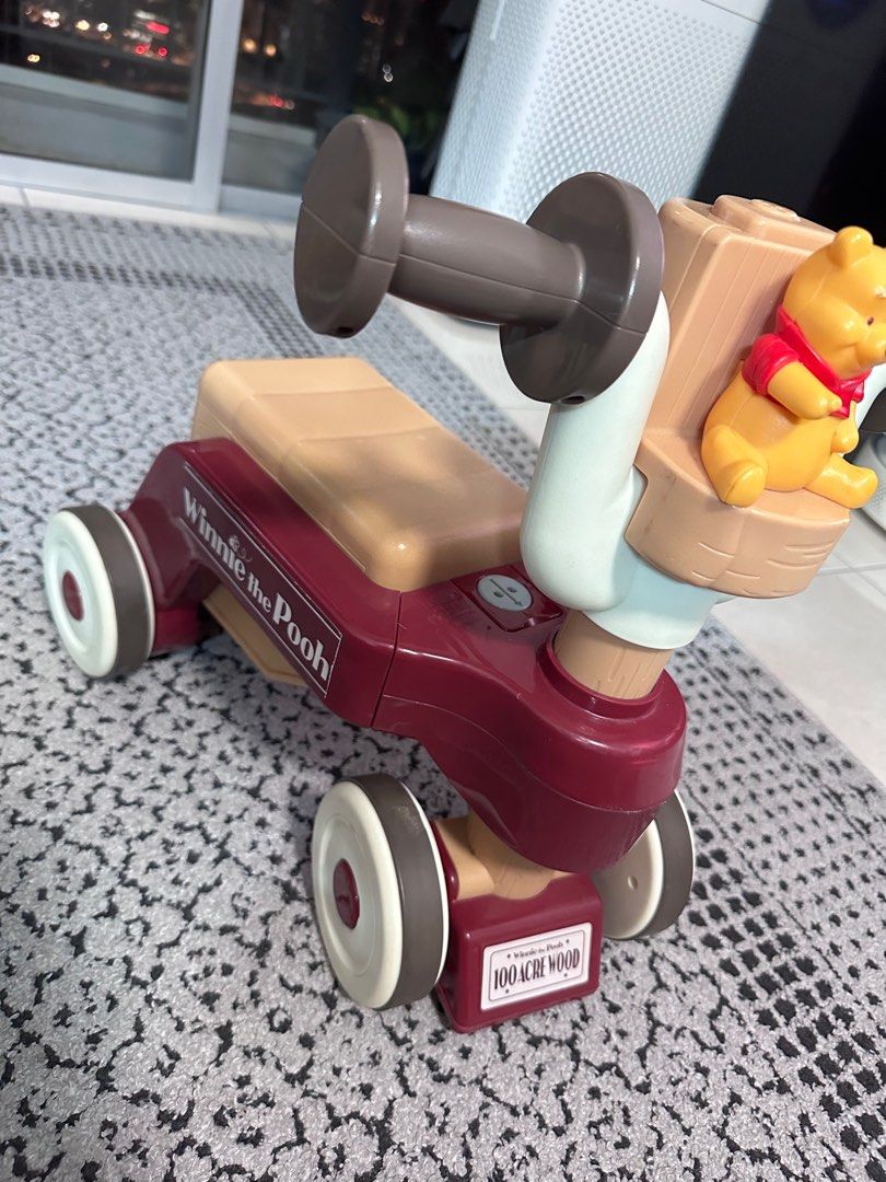 Tomy Disney Pooh Walker & Rider, Babies & Kids, Infant Playtime on ...