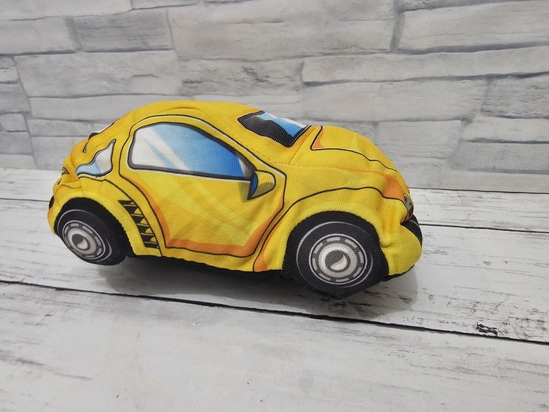 TRANSFORMER SLUMBLEBEE BUMBLEBEE PLUSH REVERSIBLE CAR ROBOT HASBRO 10 ...