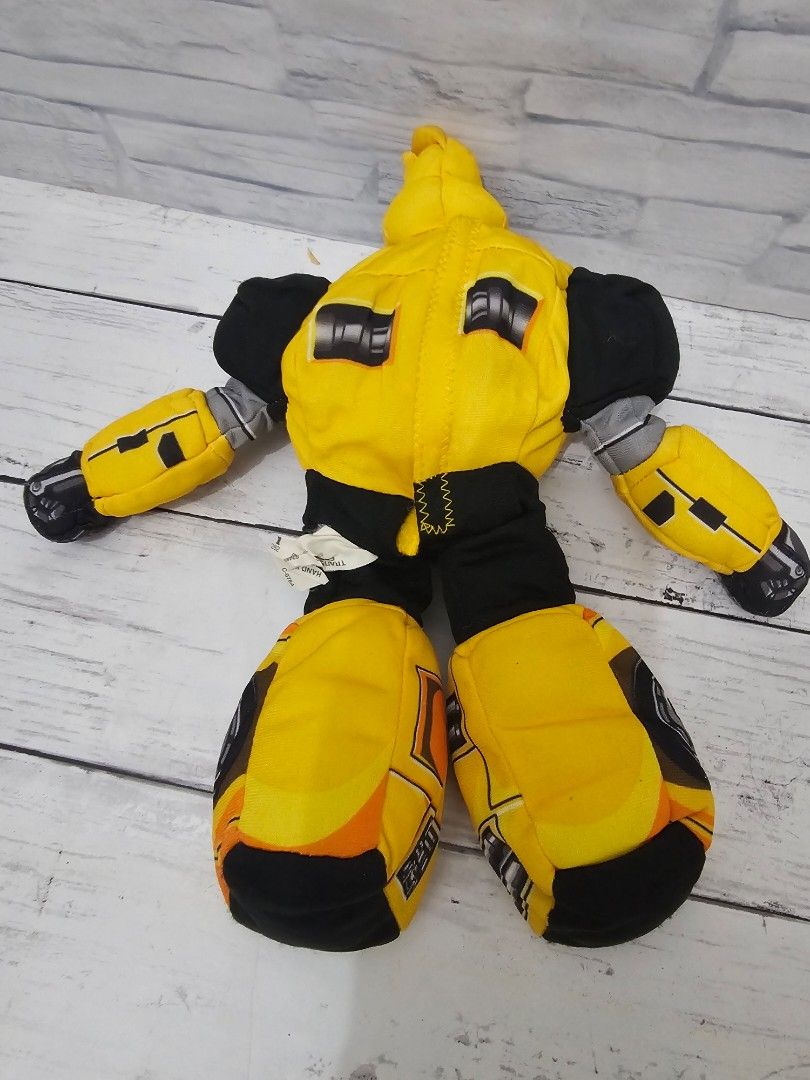TRANSFORMER SLUMBLEBEE BUMBLEBEE PLUSH REVERSIBLE CAR ROBOT HASBRO 10 ...