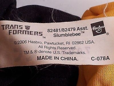 TRANSFORMER SLUMBLEBEE BUMBLEBEE PLUSH REVERSIBLE CAR ROBOT HASBRO 10 ...