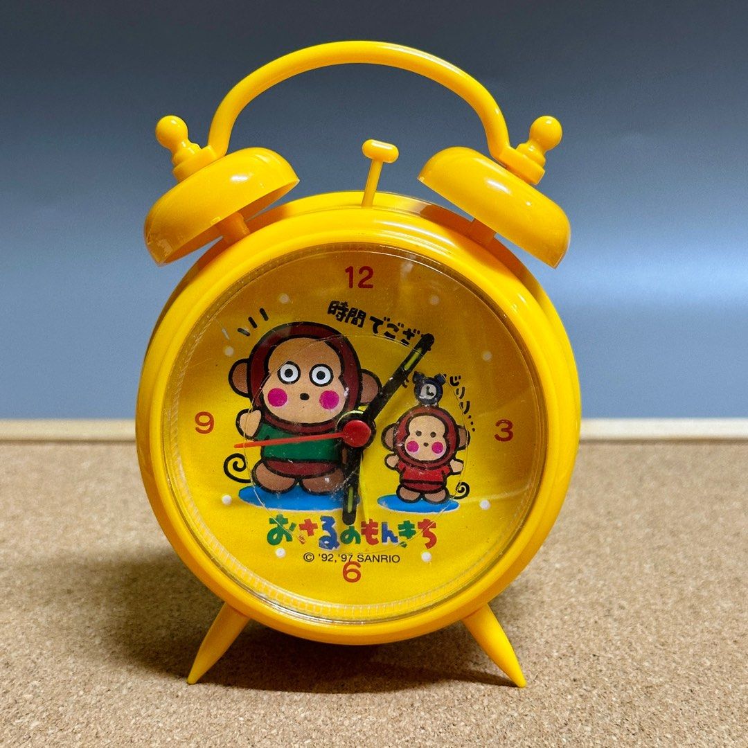 Vintage 1997 Sanrio Monkichi Small Plastic Alarm Clock 12cm - Php 450 ...