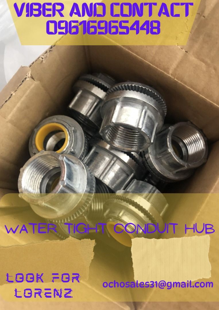 WATER TIGHT CONDUIT HUB, Commercial & Industrial, Construction ...