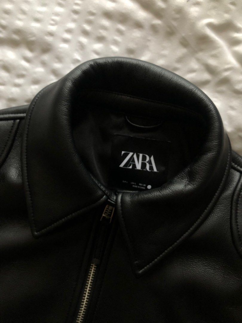 Zara Limited Edition Genuine Biker Motorcycle Racing Leather Jacket ...