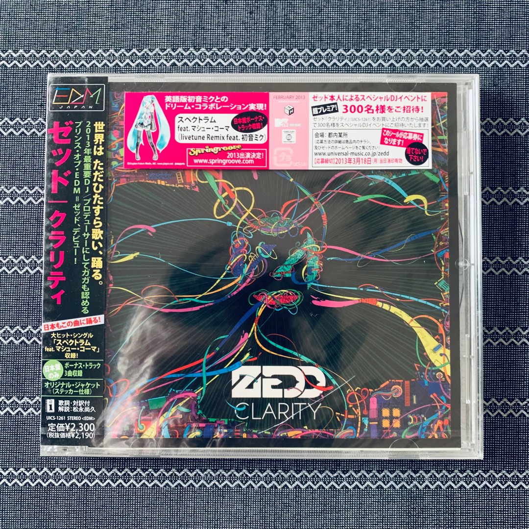 Zedd - Clarity [Japan Edition] CD, Hobbies & Toys, Music & Media, CDs & DVDs on Carousell