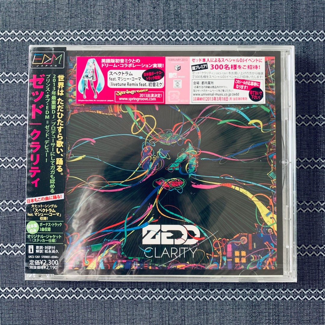 Zedd - Clarity [Japan Edition] CD, Hobbies & Toys, Music & Media, CDs & DVDs on Carousell