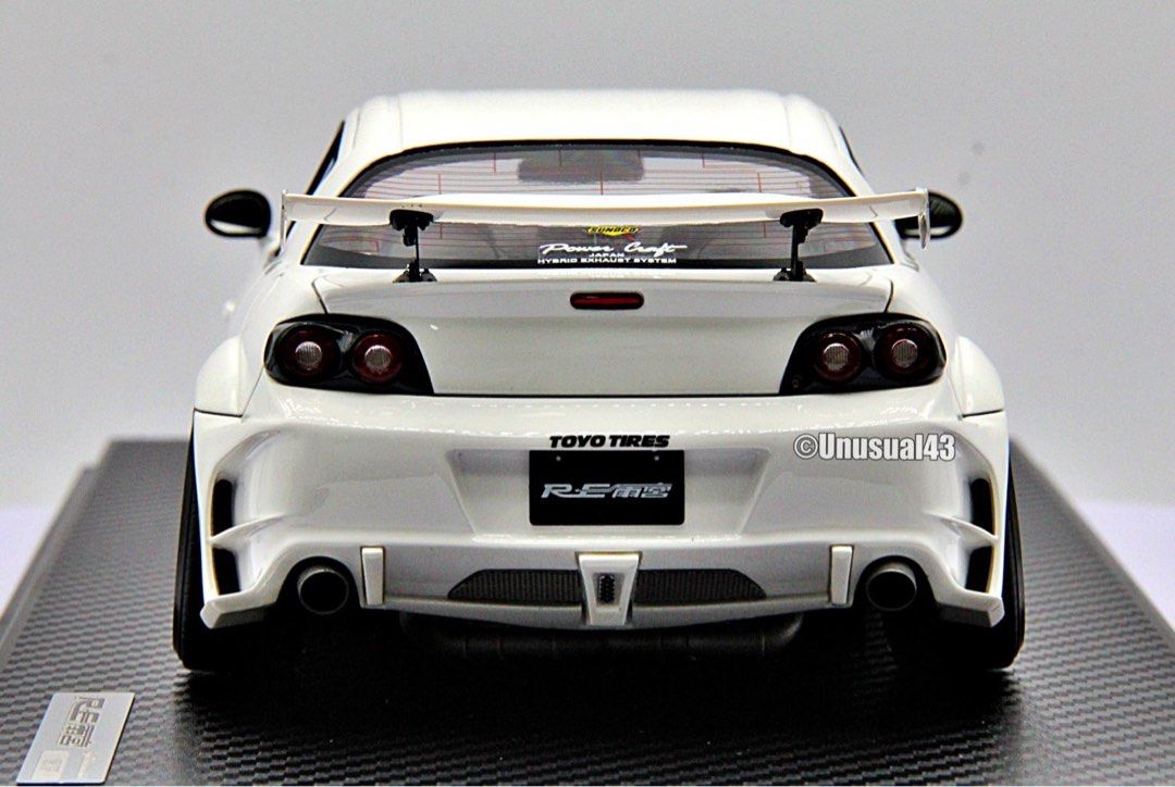 1/18 Ignition Model Mazda RX-8 (SE3P) RE Amemiya White, Hobbies & Toys ...