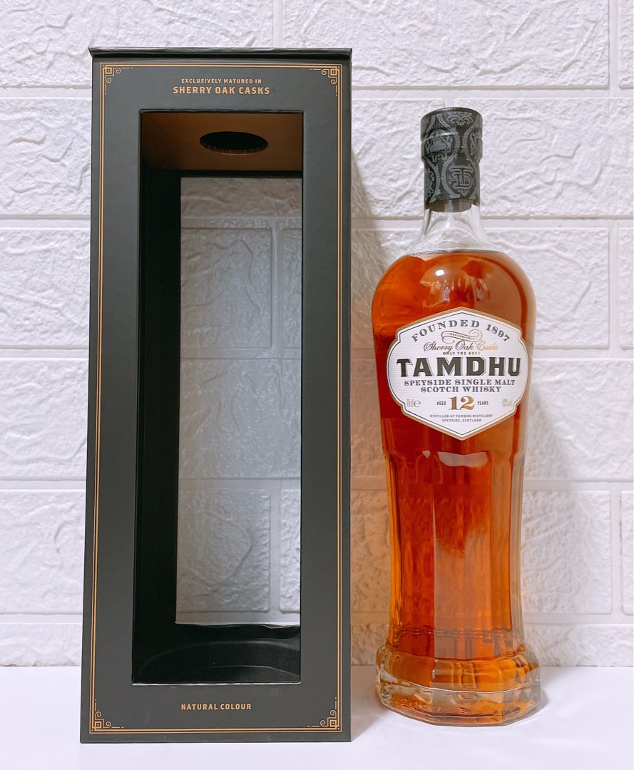 坦杜 12年雪莉桶單一純麥威士忌 - Tamdhu 12 Yo Old Speyside Sherry Cask Single Malt Scotch Whisky 700ml 台版, 嘢食 ...