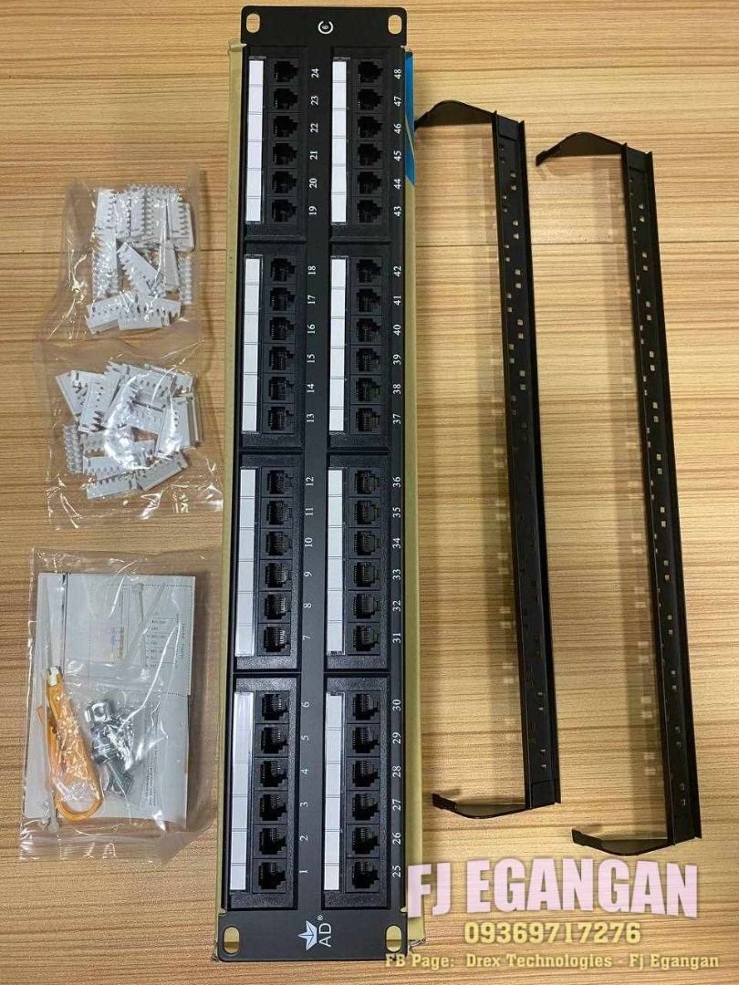 Ad-Link Patch panel Cat6 Fully Loaded, Computers & Tech, Parts & Accessories, Other Accessories ...