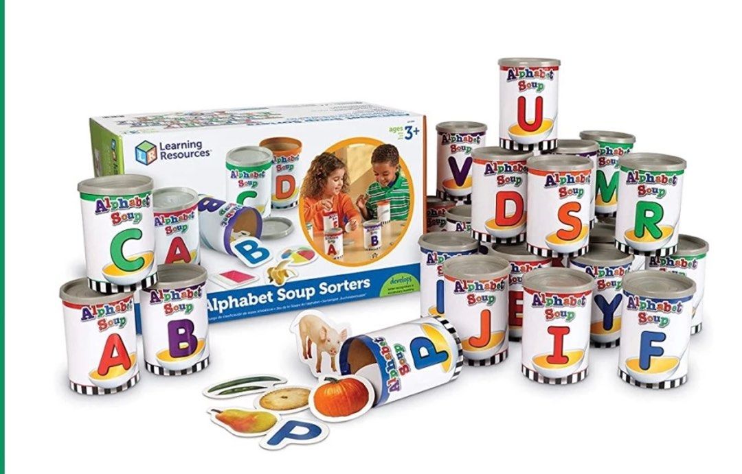 Alphabet soup sorters toy, Hobbies & Toys, Toys & Games on Carousell