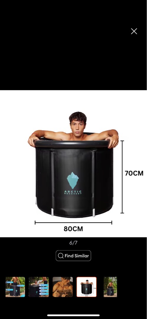 Arctic Recovery Cold Plunge Ice Bath Tub Collapsible and Portable ...