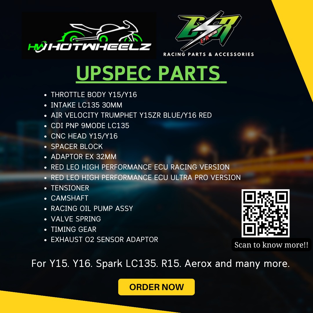 ATOME GRABPAYLATER SHOPBACK INSTALLMENT/UPSPEC PACKAGE SPARK LC135/SNIPER Y15/Y16/R15/AEROX/NMAX ...