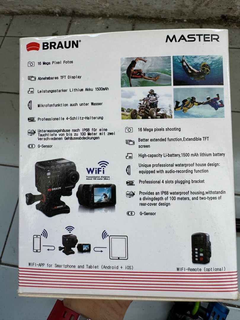 Braun ultimate action imaging, Photography, Video Cameras on Carousell