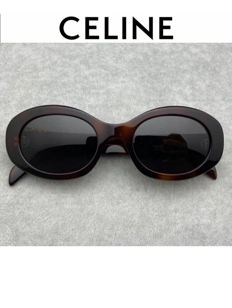 Celine triomphe 01 oval, Women's Fashion, Watches & Accessories ...