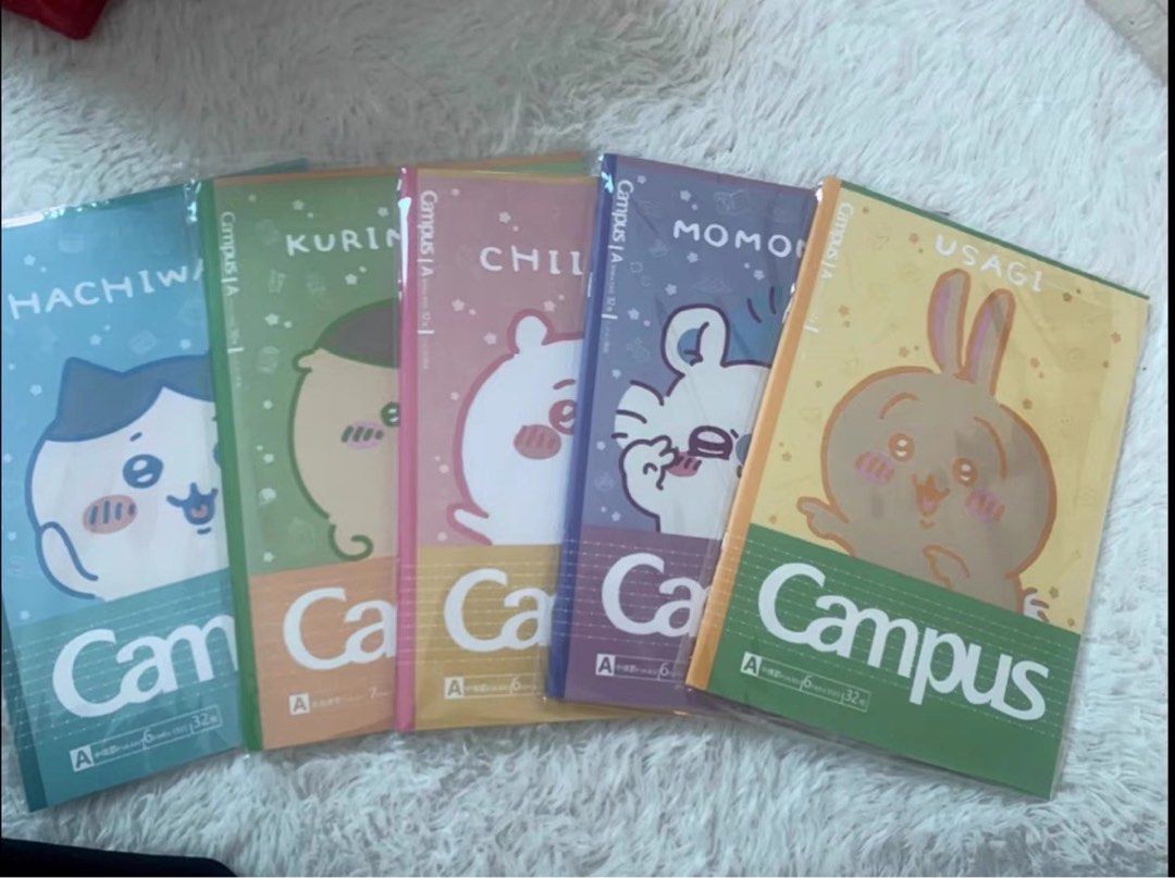 Chiikawa campus notebooks, Everything Else on Carousell
