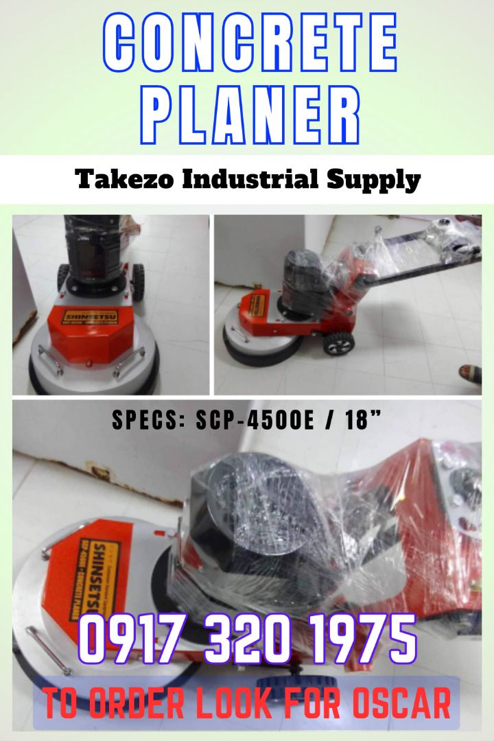CONCRETE PLANER 18", Commercial & Industrial, Construction Tools ...