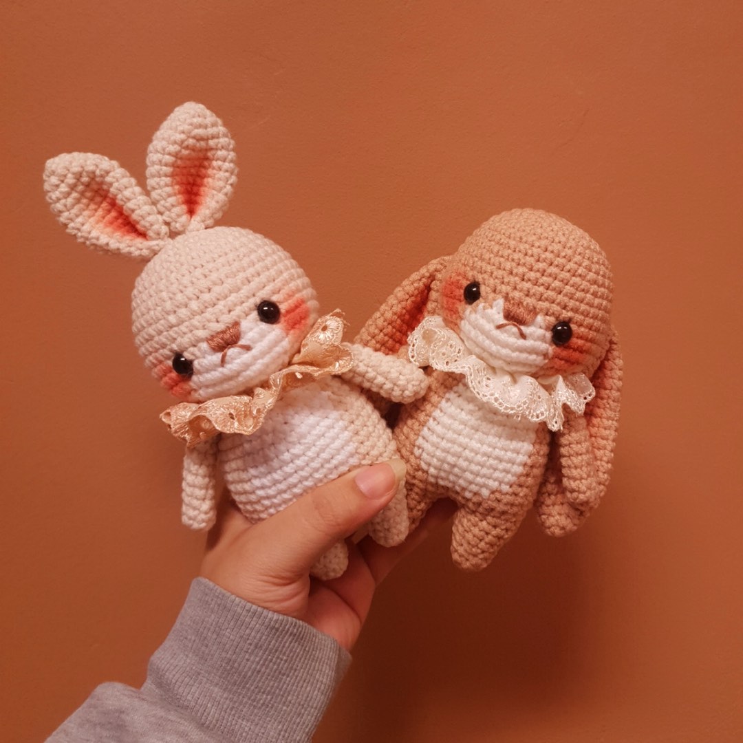 Crochet Bunnies, Hobbies & Toys, Stationery & Craft, Handmade Craft on ...