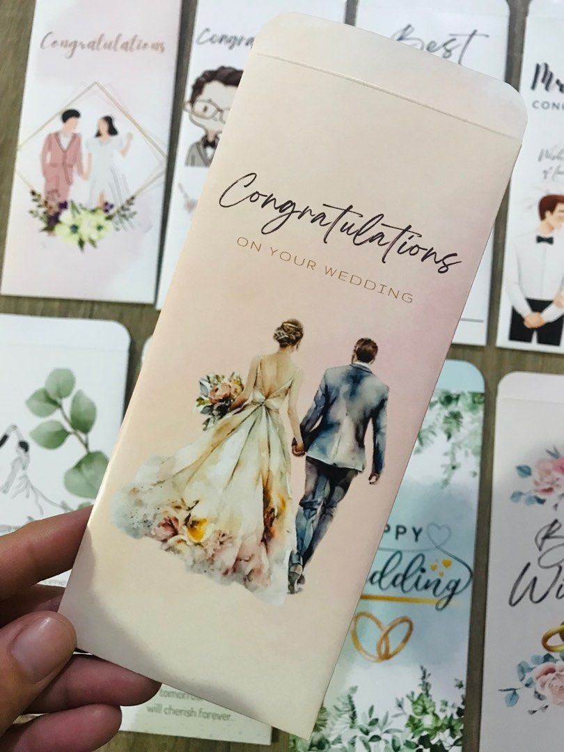 CUSTOMIZED WEDDING MONEY ENVELOPE/ ANGPAO, Hobbies & Toys, Stationary ...