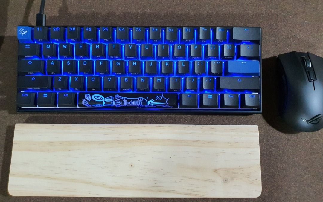 DUCKY Mecha Mini V2 RGB Mechanical Keyboard 60% Double Shot PBT MX Blue ...