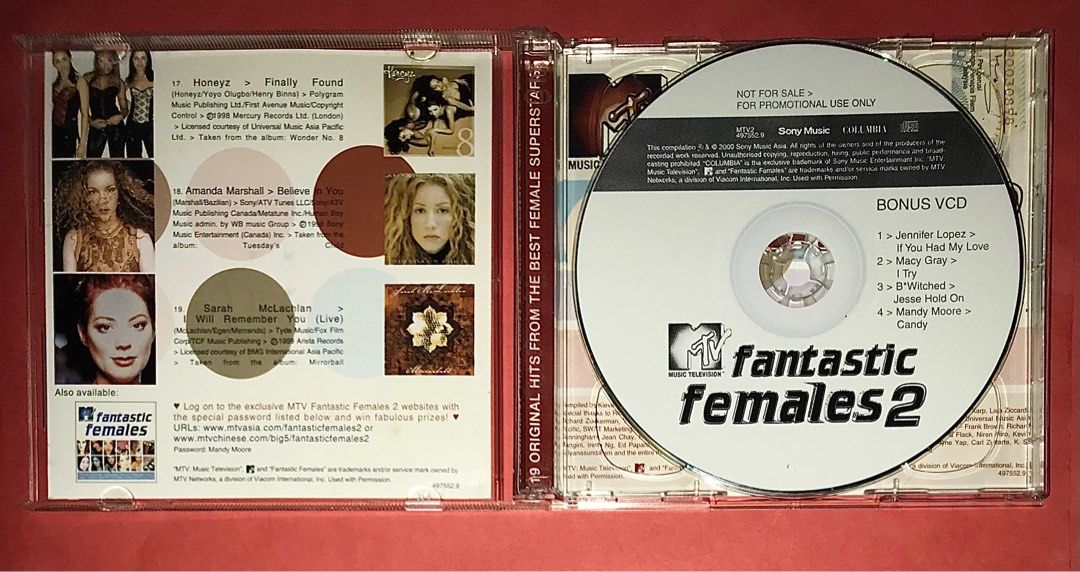 FANTASTIC FEMALES 2 CD + VCD, Hobbies & Toys, Music & Media, CDs & DVDs on Carousell