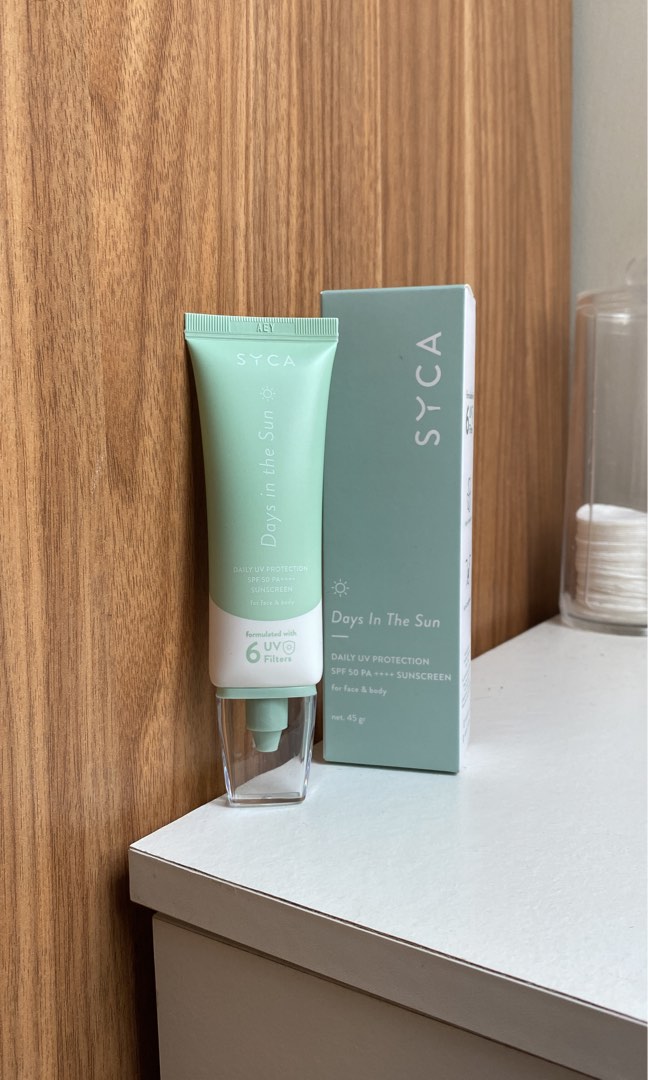 (freeong) SYCA Days in The Sun sunscreen 45 gr, Kesehatan & Kecantikan ...