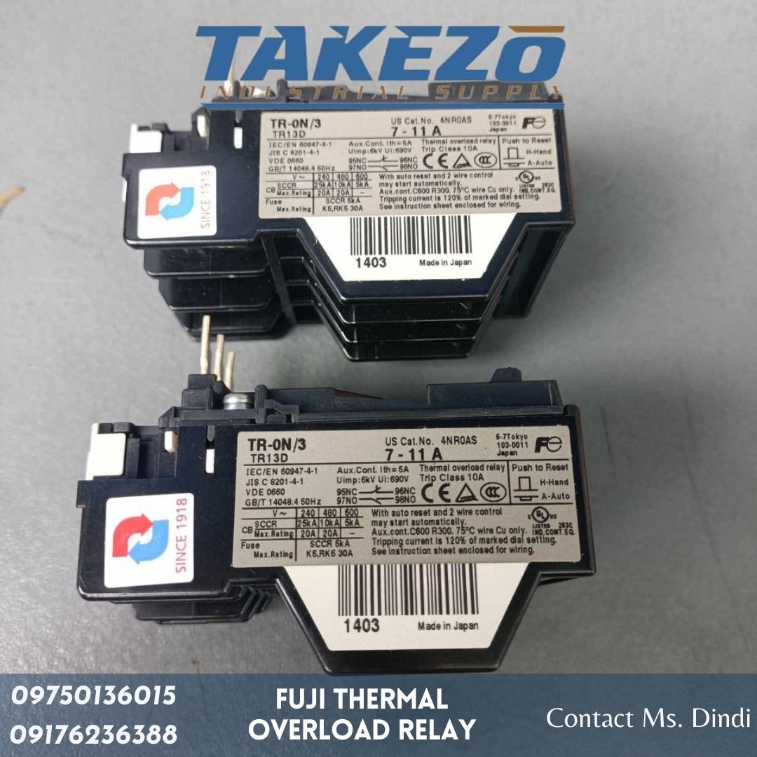 Fuji Thermal Overload Relay, Commercial & Industrial, Industrial ...