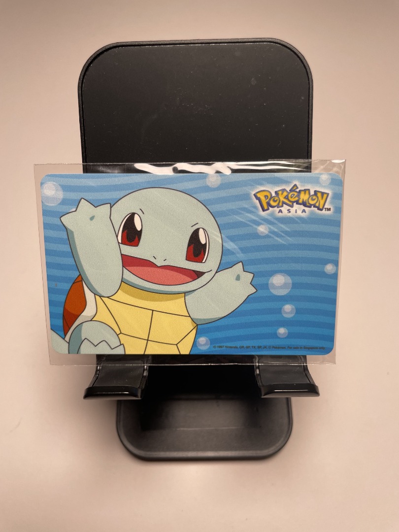 Gen 1 Starter Pokemon Squirtle EZ-Link Card, Hobbies & Toys ...