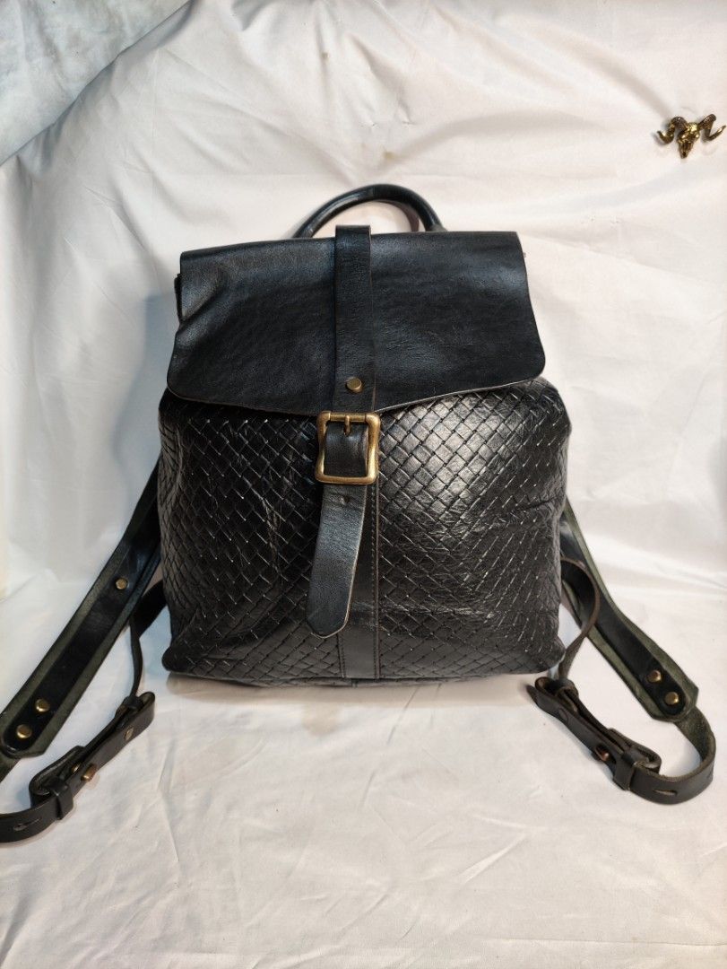 Japan Genuine Lamb Skin + Cow Skin Leather Backpack, Luxury, Bags ...