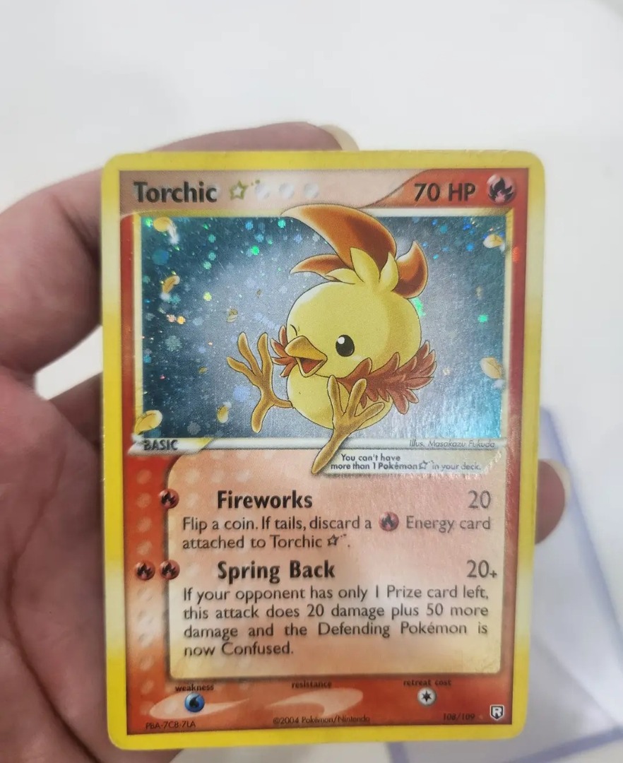 Gold star torchic, Hobbies & Toys, Toys & Games on Carousell