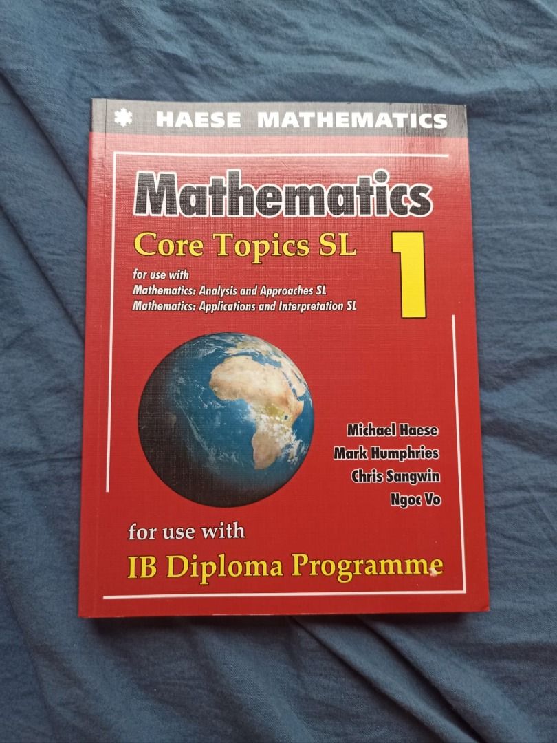IB math IA SL textbook, 興趣及遊戲, 書本 & 文具, 教科書 - Carousell